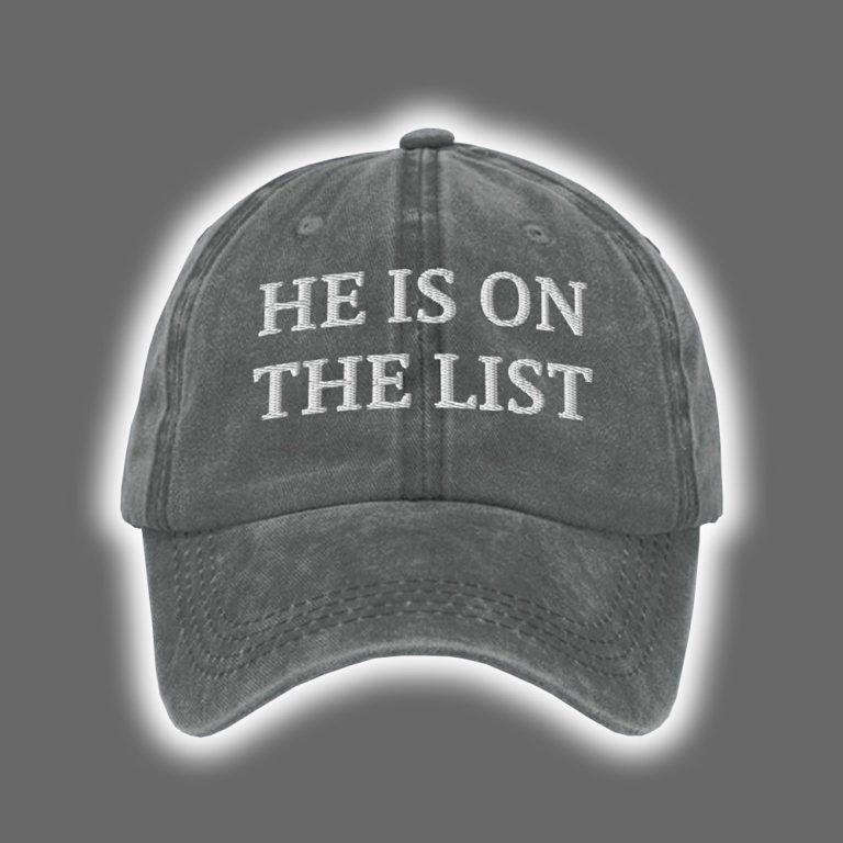 8647 FDT He's On The List Epstein Hat