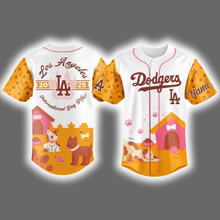Dodgers International Dog Day 2025 Jersey