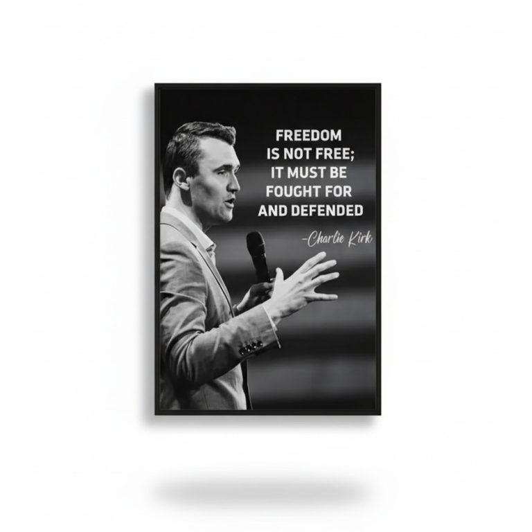 Charlie Kirk Freedom Is Not Free Poster