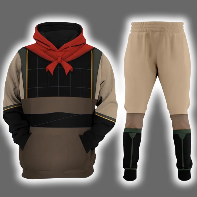 Li Shang Mulan Halloween Costume Hoodie Joggers