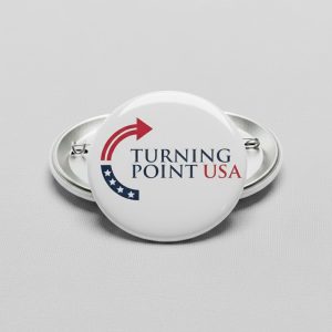 Charlie Kirk Turning Point USA Button Pin