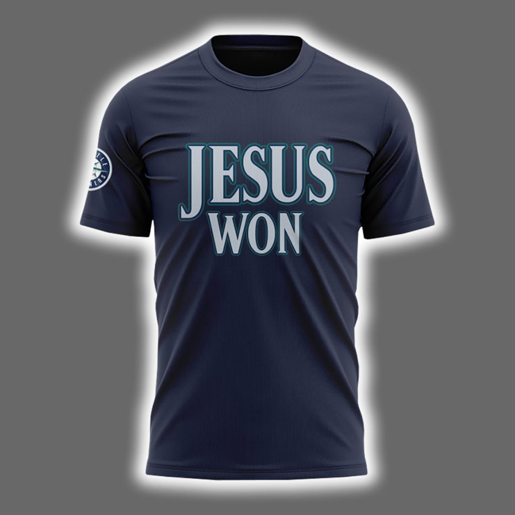 Logan Gilbert Mariners Jesus Won Shirt