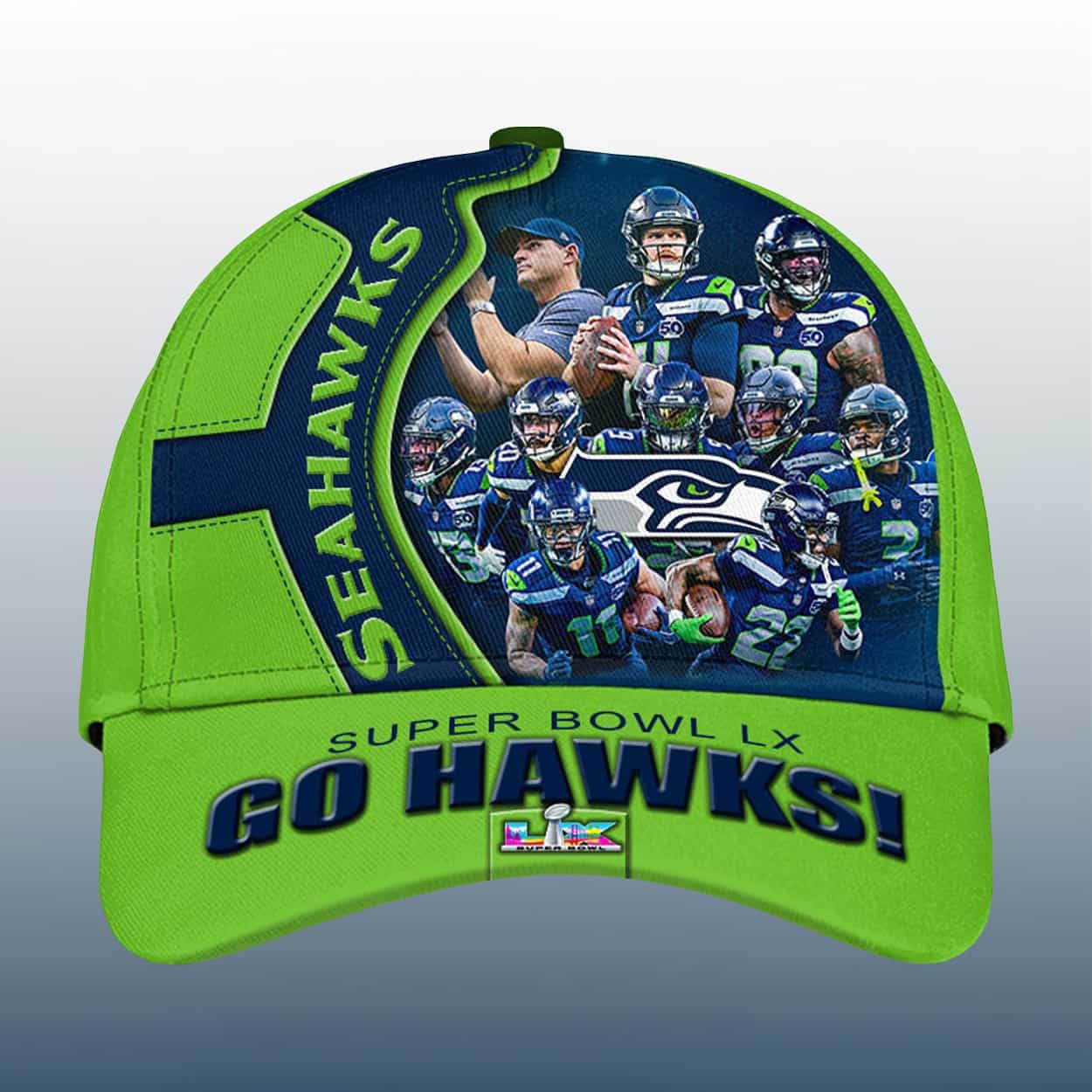 Seahawks SB LX 2026 Go Hawks Hat